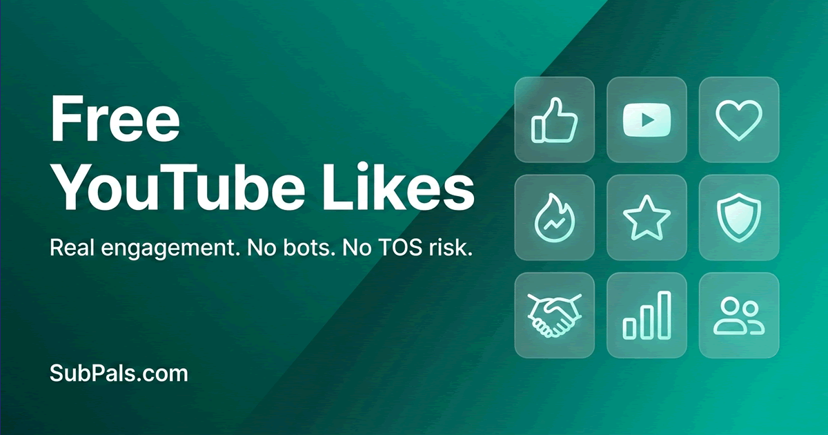 Free YouTube Likes: Get Real Likes From Real Viewers (2026) | SubPals